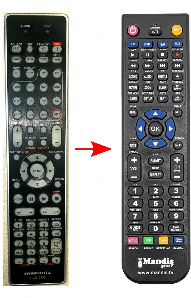 Marantz remote controls